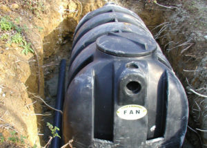 Fosse septique, fosse toutes eaux + tranchée drainante